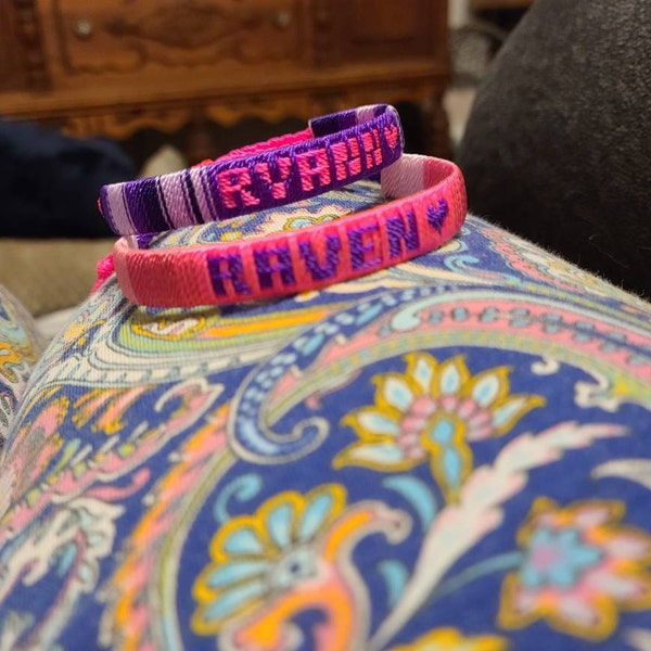 Camp Mexican Name Bracelets, Best Friends Personalized Bracelets, Kids ...