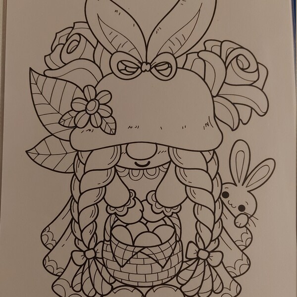 Easy, Bold, Cute Kawaii Coloring Book, Printable Instant Digital ...