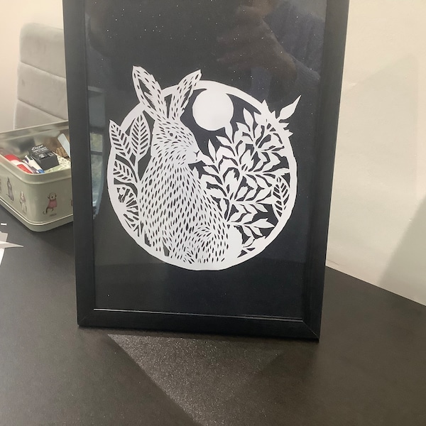 Bespoke Square Papercut Art Commission - Etsy