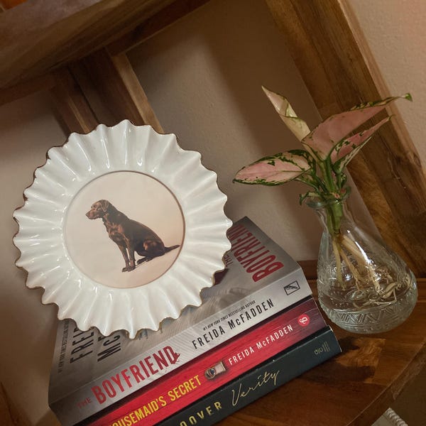 Jack Russell Terrier Portrait Art Print With Vintage Style Round Frame ...