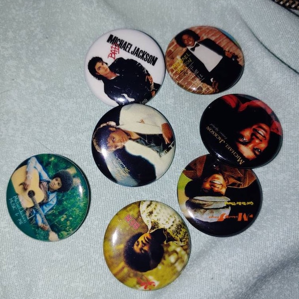 14 Michael Jackson Buttons 1 Inch Mini Button Pin Pins Vinyl LP Covers ...