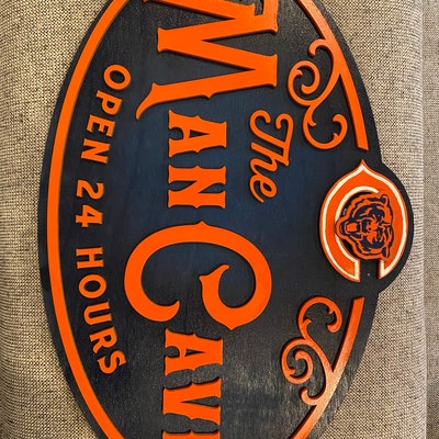Chicago Bears Man Cave Sign - Etsy