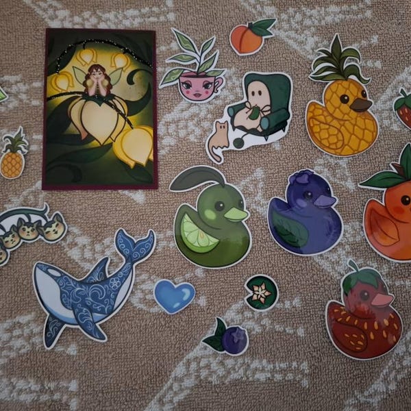 Koi Fish Keychain Sticker Bundle, Acrylic Keychain, Animals, Fish ...