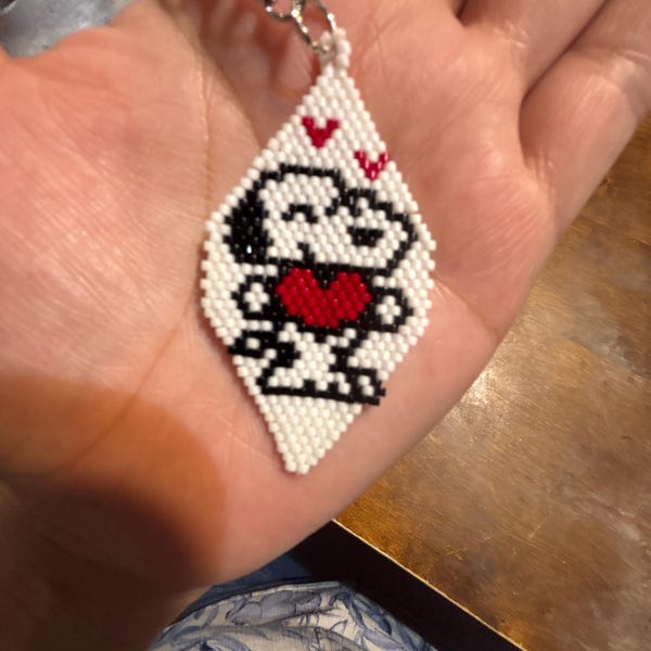 Set of Cartoon Bead Earrings Pattern Pdf|emotion Stitch Seed Bead ...