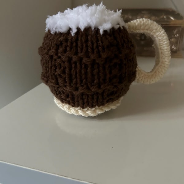 PDF KNITTING PATTERN Beer Mug Chocolate Orange Cover, Christmas ...