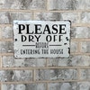 Please Dry off Before Entering the House Sign Pool Beach - Etsy