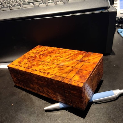 Set of 2 Wooden Puzzle Boxes Fast Shipping Secret Jewelry Box Case ...