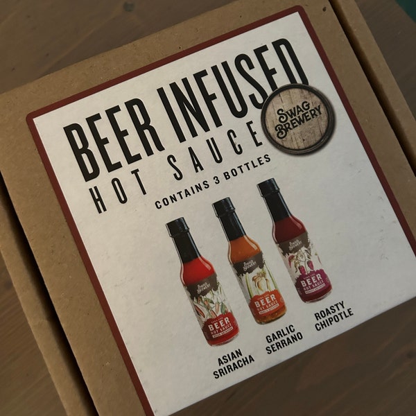Beer-infused Hot Sauce (3-pack) - Must-have Gift for Beer Lovers ...