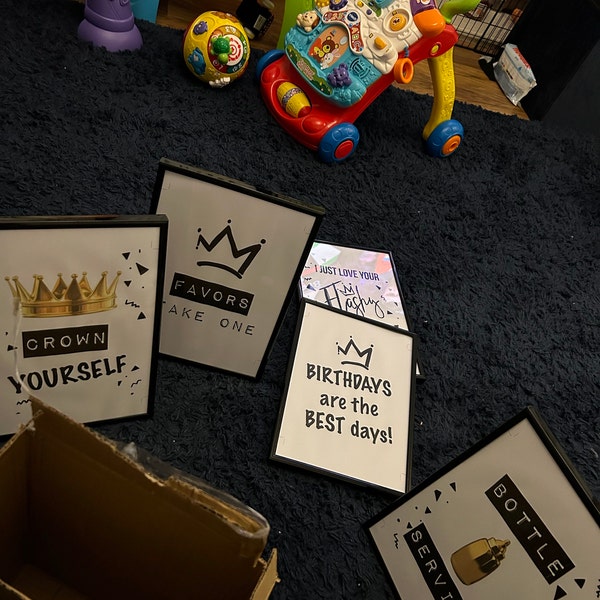 NOTORIOUS Bundle - the BIG ONE Birthday Signs - Party - Favor Sign ...