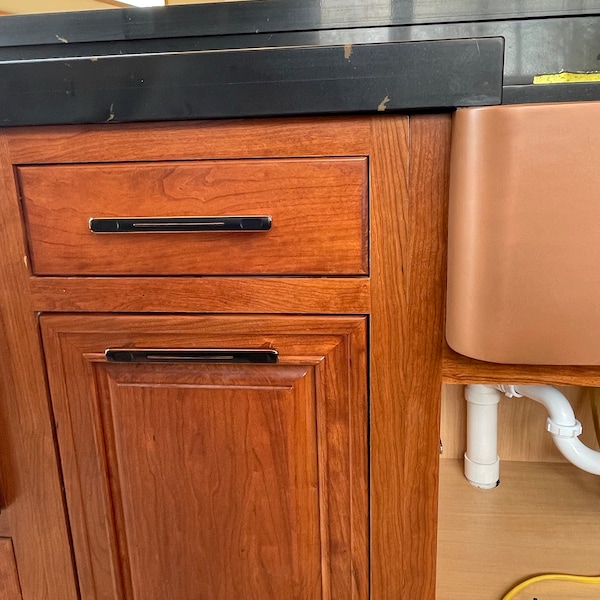Modern Black Copper Cabinet Handle: Drawer, Dresser, and Furniture Pull ...