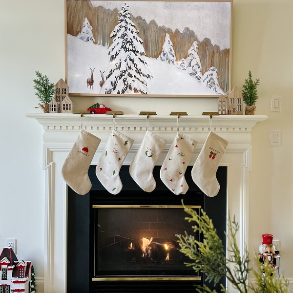 Personalized Christmas Santa Stocking/custom Name Christmas Stocking ...