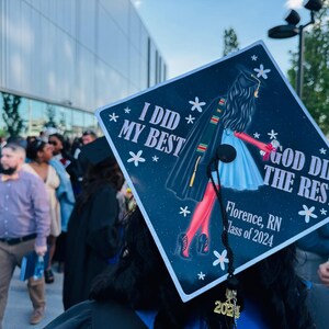 Scrub Top, RN Uniform Graduation Cap, Nursing Grad Cap Topper ...