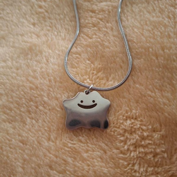 Ditto Stainless Steel Fun Necklace, Cute Dainty Ghost Halloween Charm ...