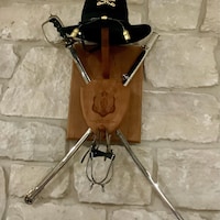 Personalized Display for Stetson. Cavalry Hat and Spurs Plaque. Cowboy ...
