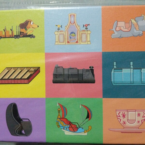 Your Favorite Nine-custom Disney Ride Vehicles Print - Etsy