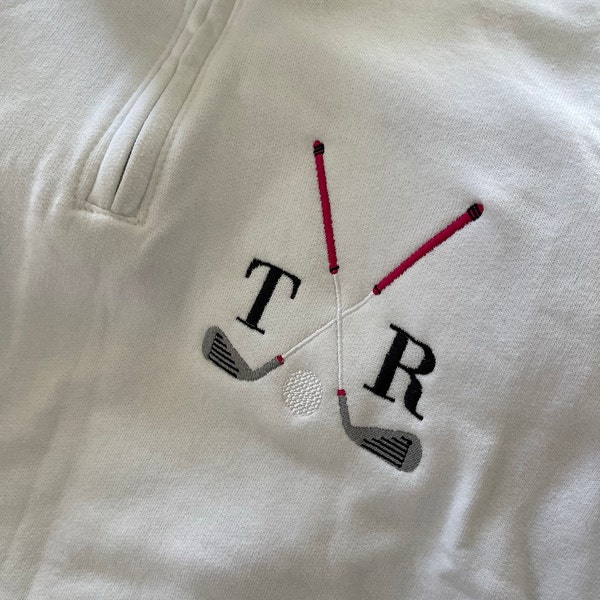 Golf Personalized Quarter Zip Pullover Sweatshirt - Personalized Golf ...
