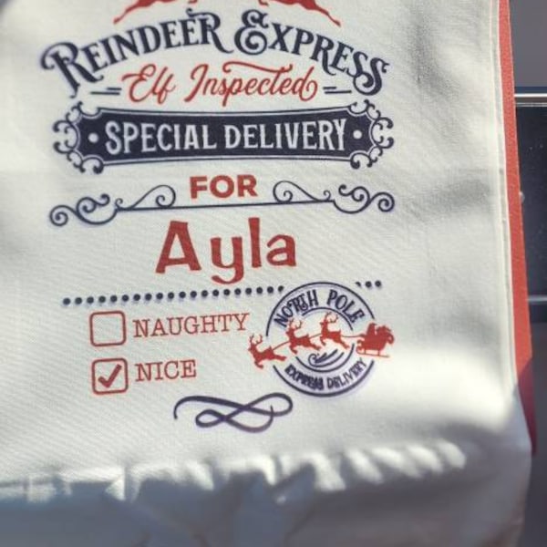 Blank Sublimation SANTA SACKS| Single Layer Santa Sack | Wholesale ...