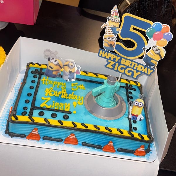 2D Minions Any Name/age Cake Topper | Theme Cake Topper | Customize ...