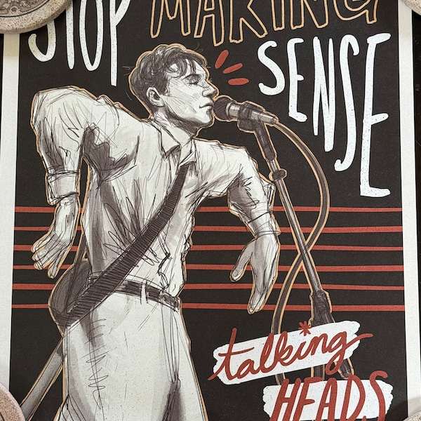 Talking Heads/david Byrne "stop Making Sense" Poster | 11"x14" Made to ...