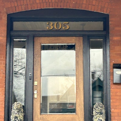 Transom Address Numbers Color Options House Home Building Office Glass ...