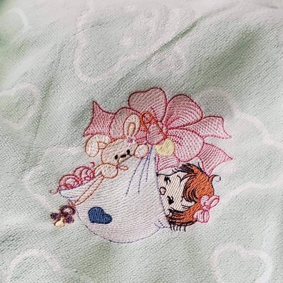 Baby Girl Embroidery Design, Newborn Embroidery Design Machine, Cute ...