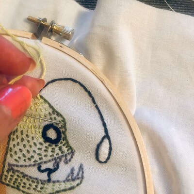 Embroidery Kit Hand Embroidery Kit Deep Sea Creature Mask - Etsy