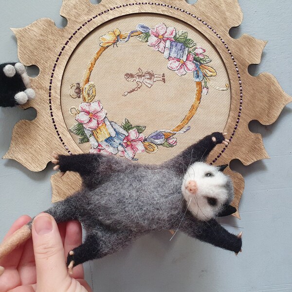 Needle Felted Realistic Possum MADE TO ORDER Felt Animals Felting ...