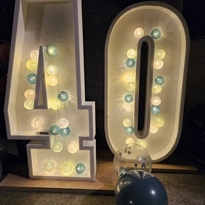 2 Numbers Styrofoam Numbers 50-30 Cm / 20 Inch Shapes in Different ...