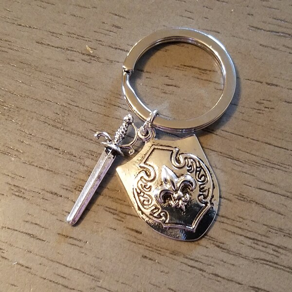 Shield and Sword Key Ring, Armor of God, Shield of Faith, Religious ...