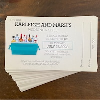 Cooler of Booze Raffle Tickets - Cooler Raffle - Bucket of Booze Raffle ...