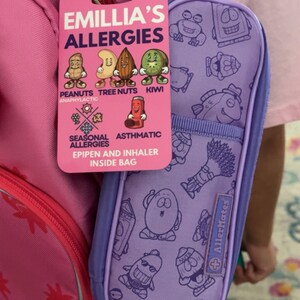 Custom Food Allergy Stickers for Lunch Boxes Labels School Children ...