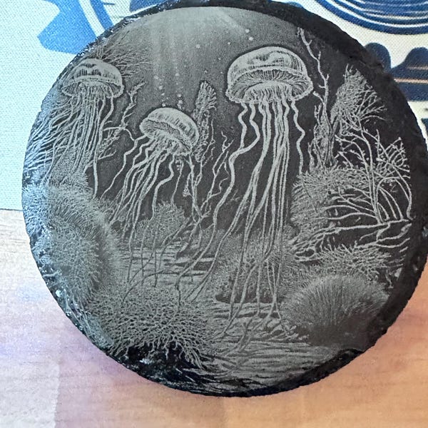 Dragon Drache Mountain Boulder Rock Fantasy Scene Coaster Laser File ...