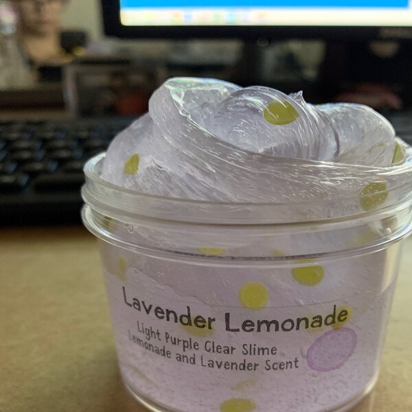 Lavender Lemonade Clear Slime ~ Scented Slime ~ Clear Slime - Etsy