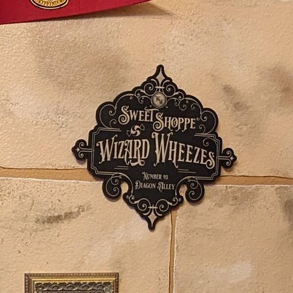 Wizard Sweet Shop Sign | Candy Store Sign | 11.5" W X 10.75" L X .25" D ...