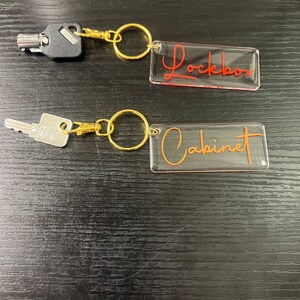 Personalized Keychain Modern Keychain Custom Name Keychain Acrylic ...