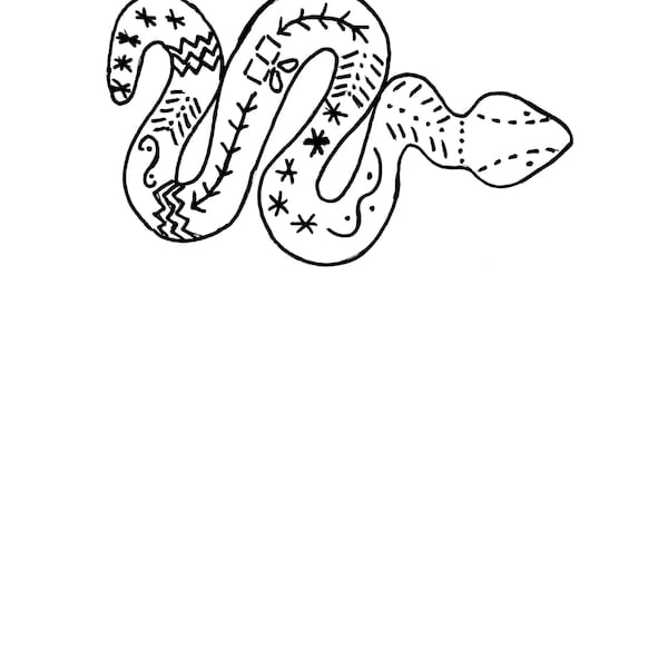 Felt Snake Ornament PDF Pattern: DIY Hand Sewing Project - Etsy