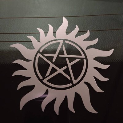 Decal Supernatural Signs Anti-possession,devil's Trap,angel Banishing ...