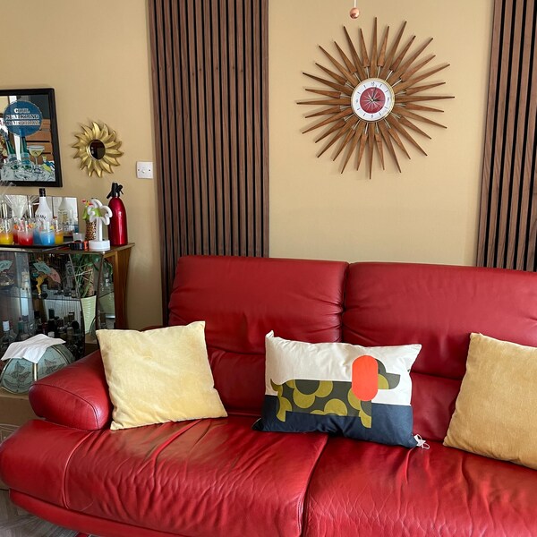 Starburst Clock by Royale - 27 Inch Hand Made Mid Century Modern Seth ...