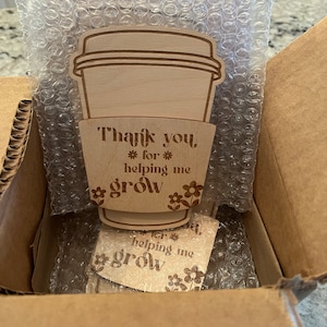 Teacher Gifts Gifts for A Teachers Teacher Gift Card Holder Coffee Gift ...