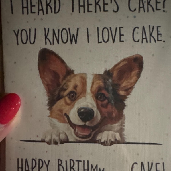 Dachshund Happy Birthday Card, Weiner Dog Dad Funny Birthday Card for ...