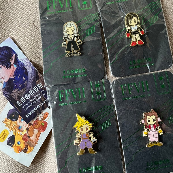 Final Fantasy VII Remake / FF7R - Polygon Hard Enamel Pin - Etsy