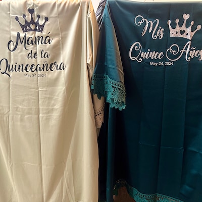 Mis Quince XV Robes, Bridesmaid Robes, Birthday Gifts, Sweet 16 Gifts ...