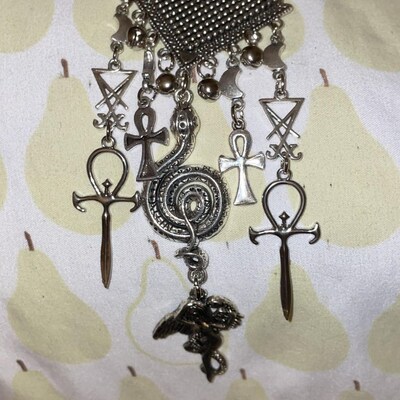 Lilith Inanna Ishtar Hip Chain Belt Luciferian Occult Goth Gothic Sigil ...