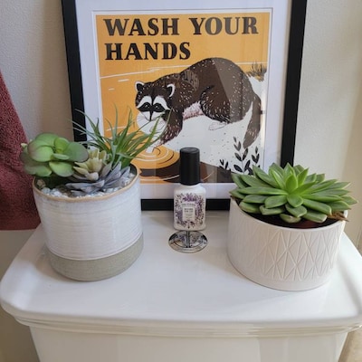 Vintage Wash Your Hands Sign, Retro Bathroom Art Print, Kitchen Wall ...