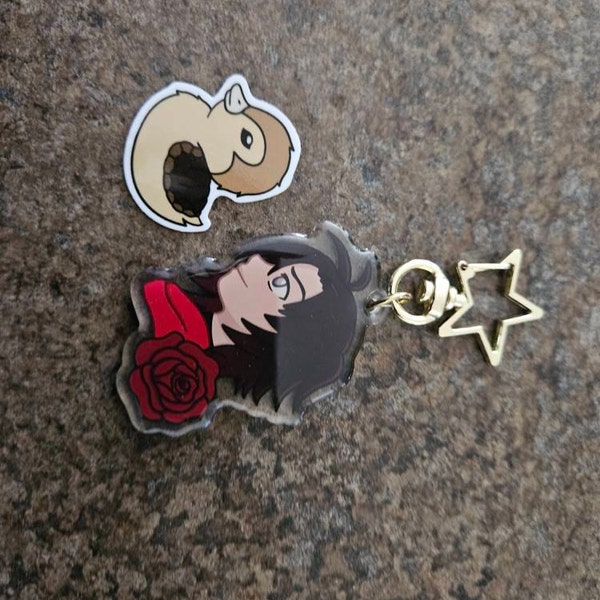 RWBY Flower Pins - Etsy