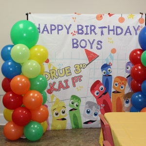 Custom Firebuds Backdrop Birthday Design, Firebuds Themed Party ...
