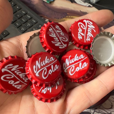 Handmade Fallout Bottle Caps, Nuke Cola Caps, Fallout Props, Gift for ...
