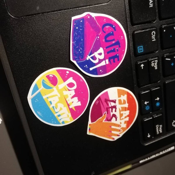 LGBTQ PRIDE PUNS Stickers [vinyl + Glossy Paper] | Asexual Aromantic ...