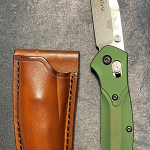 Custom Leather Sheath for Benchmade Barrage 580 583 Folding Knife - Etsy