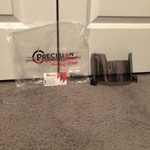 Precision Football Helmet Visor Mirror Chrome - Etsy